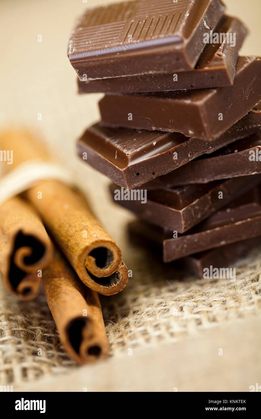 Chocolate and Nuts, vivid colors, natural tone Stock Photo - Alamy