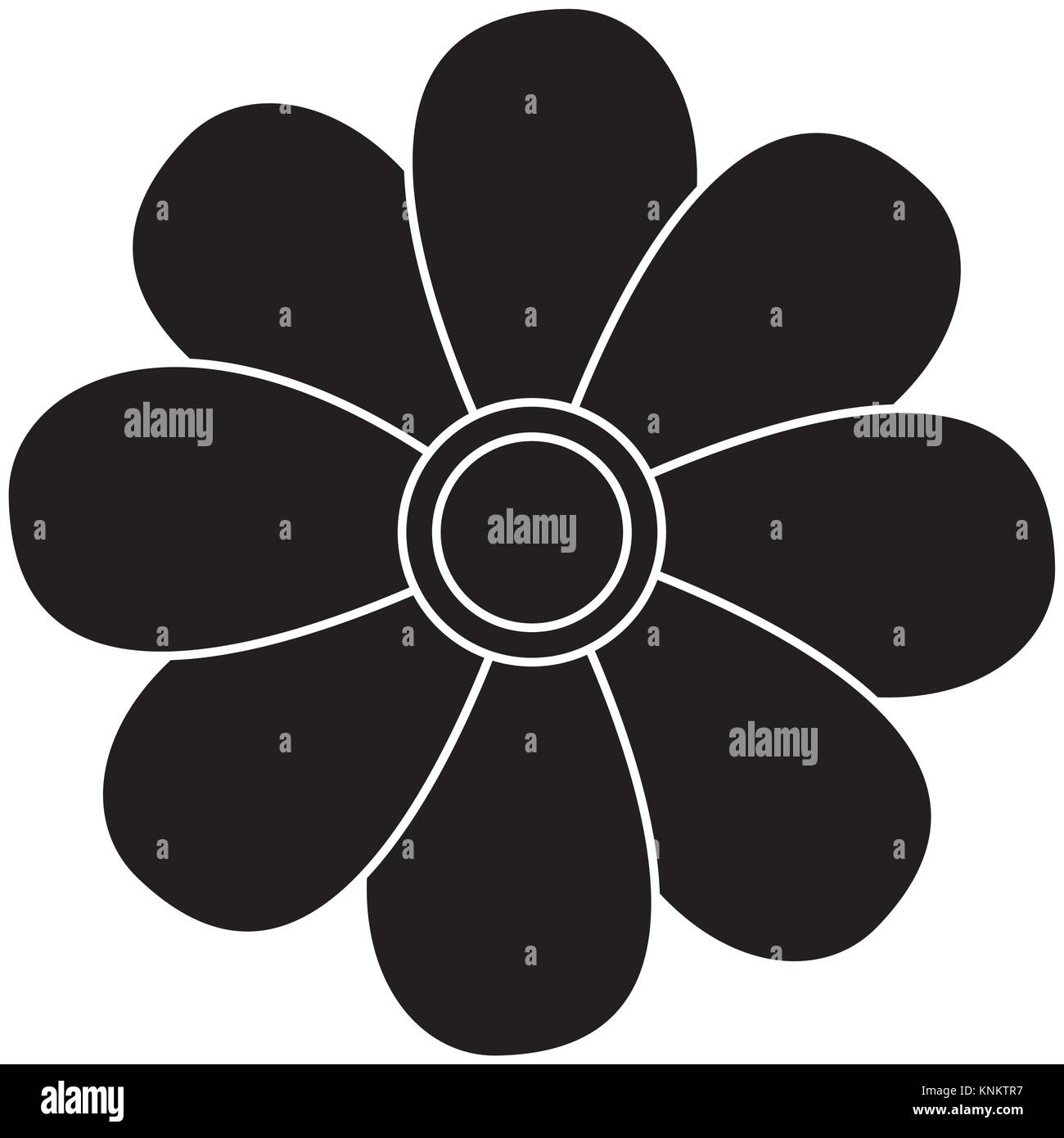 Nature flower symbol Stock Vector Image & Art - Alamy