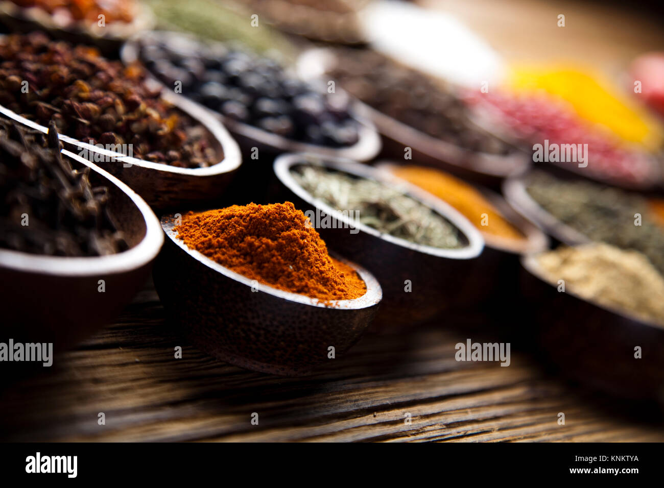Exotic Spices, orintal cuisine vivid theme Stock Photo - Alamy