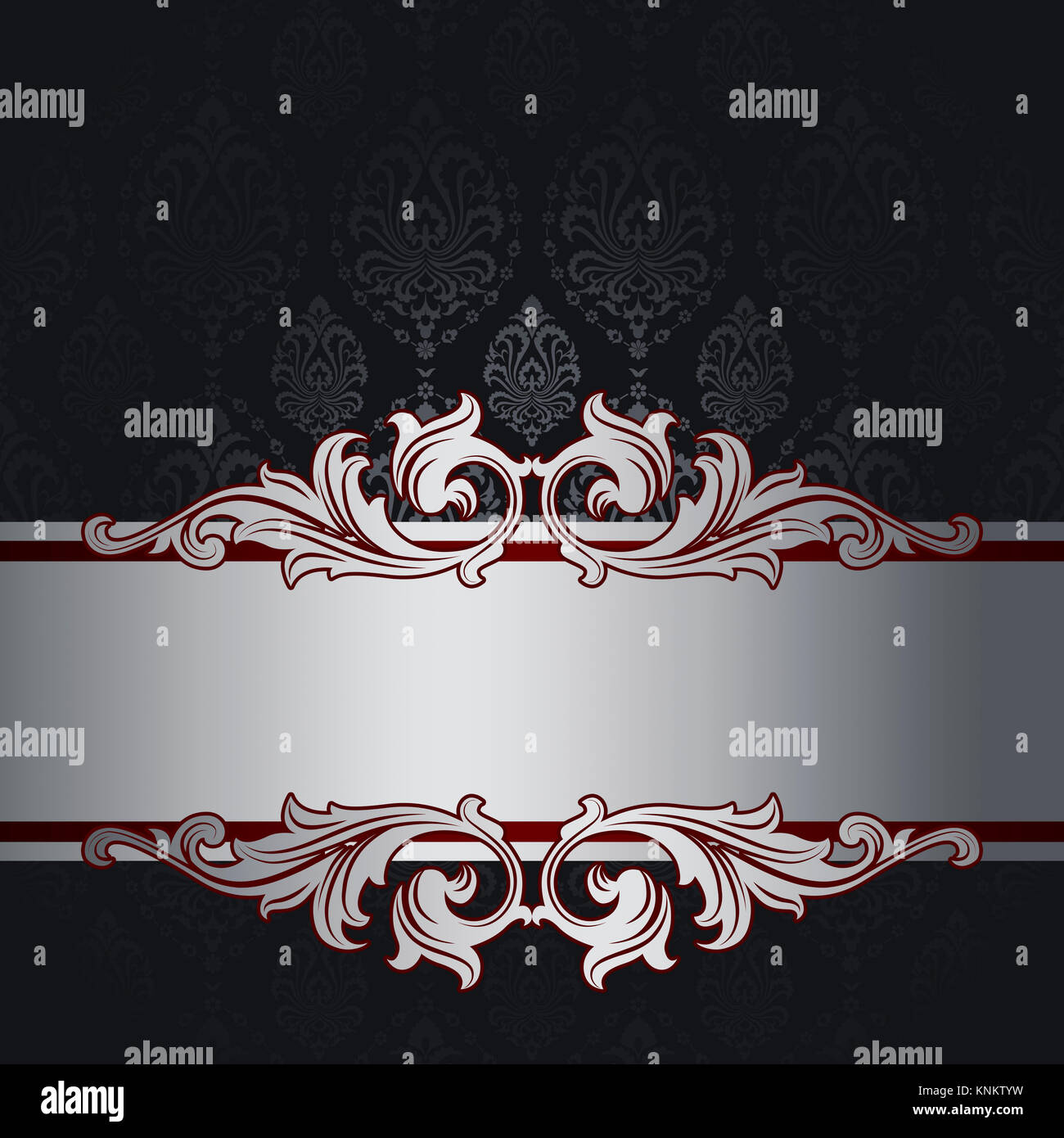 Vintage background with decorative old-fashioned ornament and elegant ...