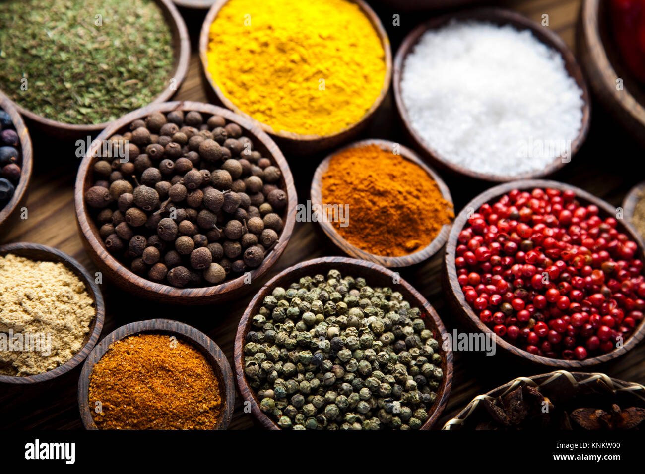 Exotic Spices, orintal cuisine vivid theme Stock Photo - Alamy