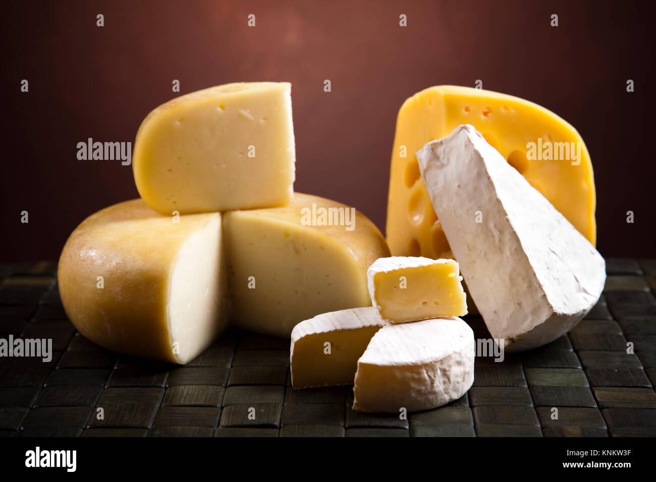 Fresh cheese, saturated ambient rural theme Stock Photo - Alamy