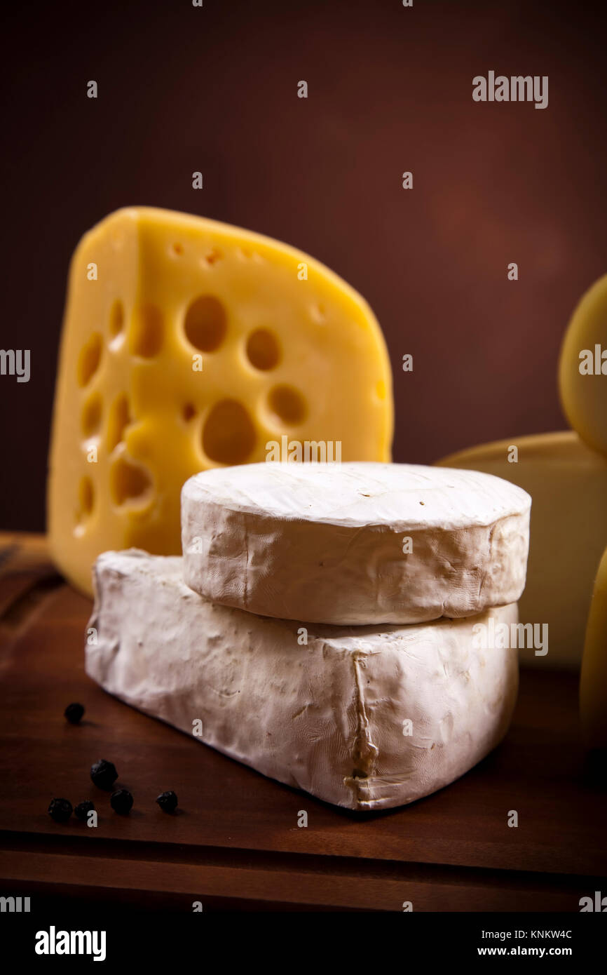 Fresh cheese, saturated ambient rural theme Stock Photo - Alamy