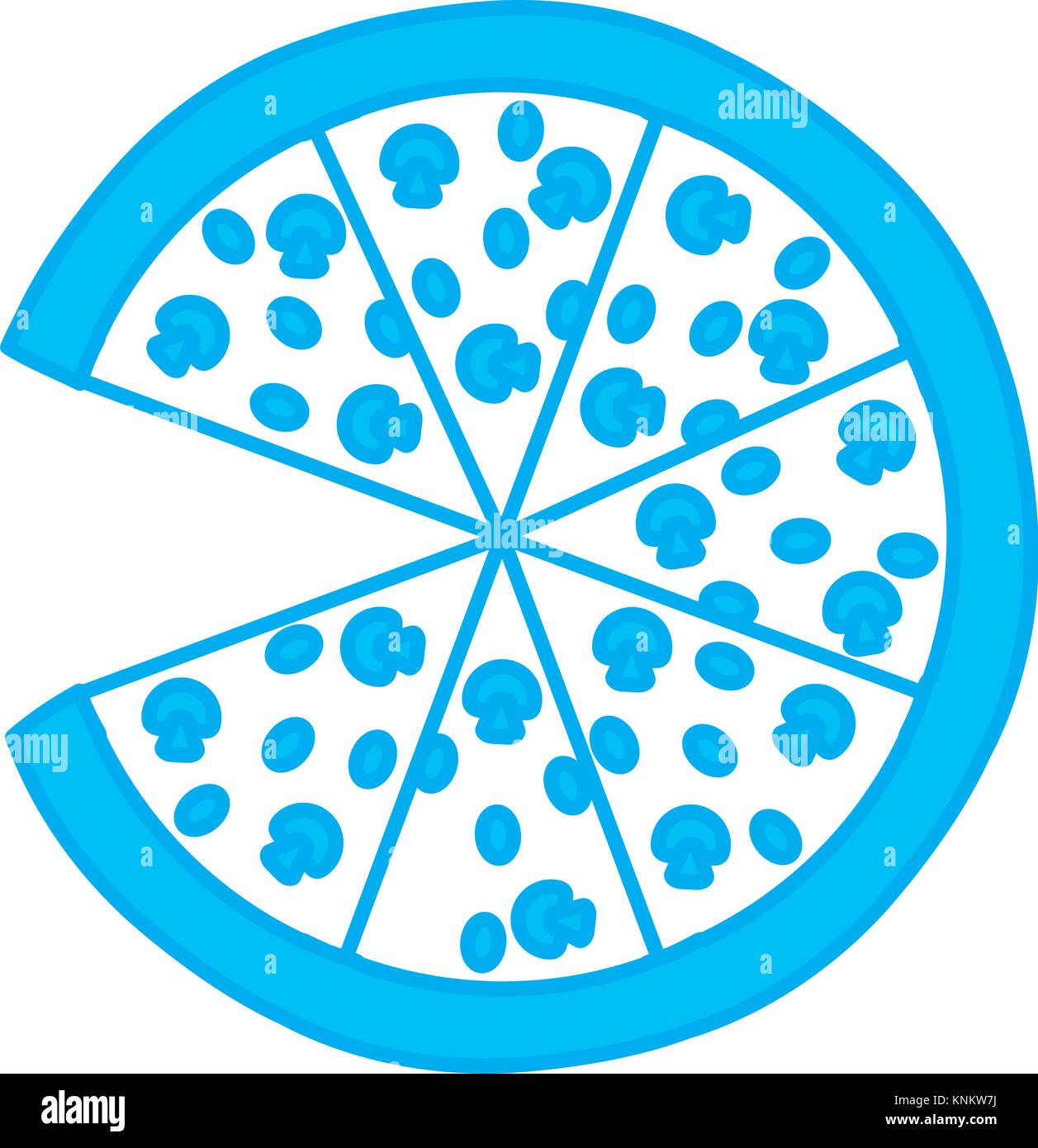 Big italian pizza symbol Stock Vector Image & Art - Alamy