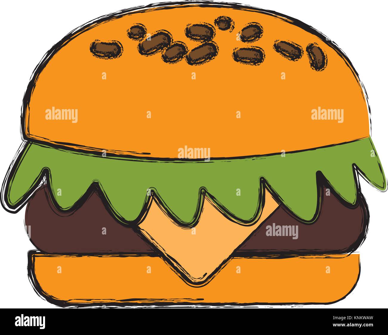 Cheeseburger draw Stock Vector Images - Alamy