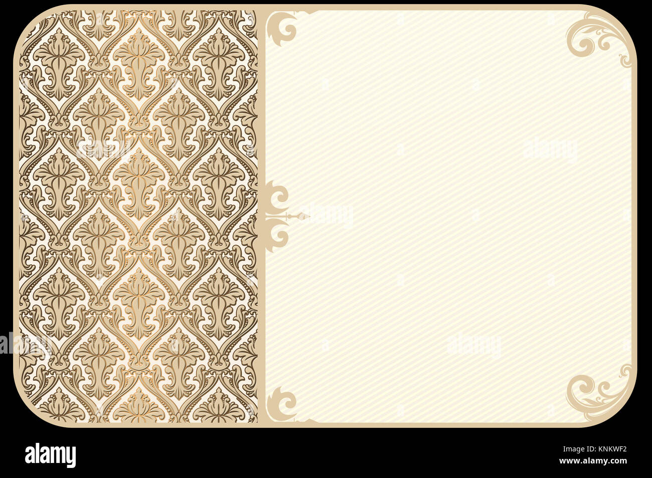 Elegant vintage background with old-fashioned patterns for the design ...