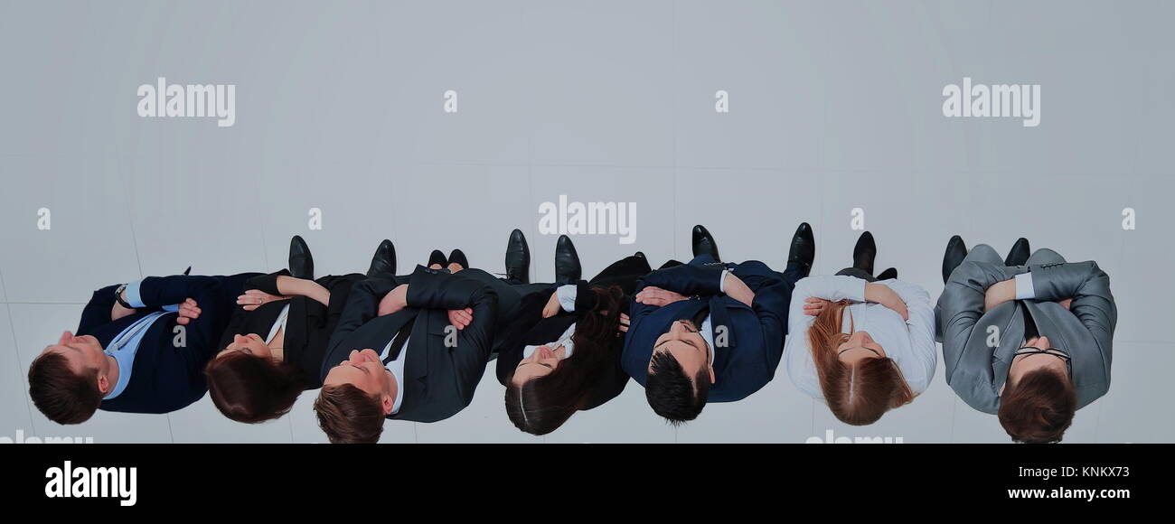 group of business people together. view from above Stock Photo - Alamy