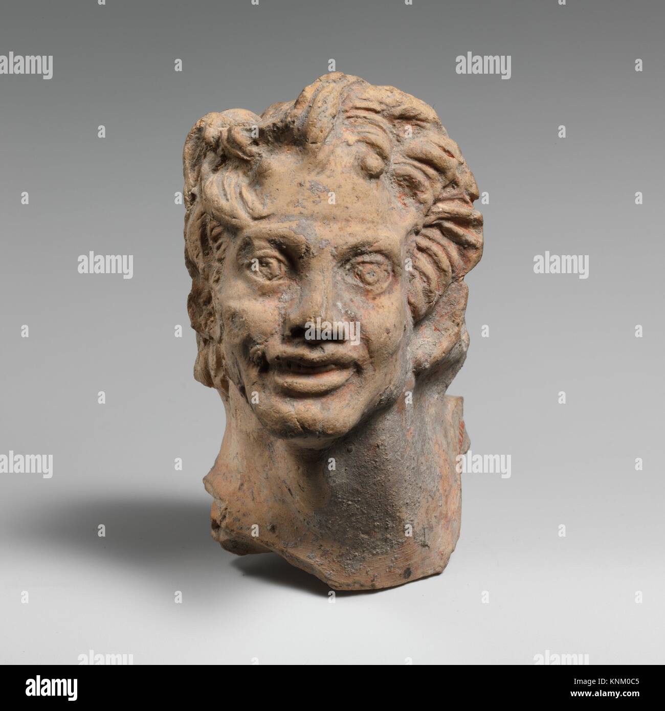 Head of a man. Culture: Greek; Medium: Terracotta; Dimensions: H. 4 1/4 ...