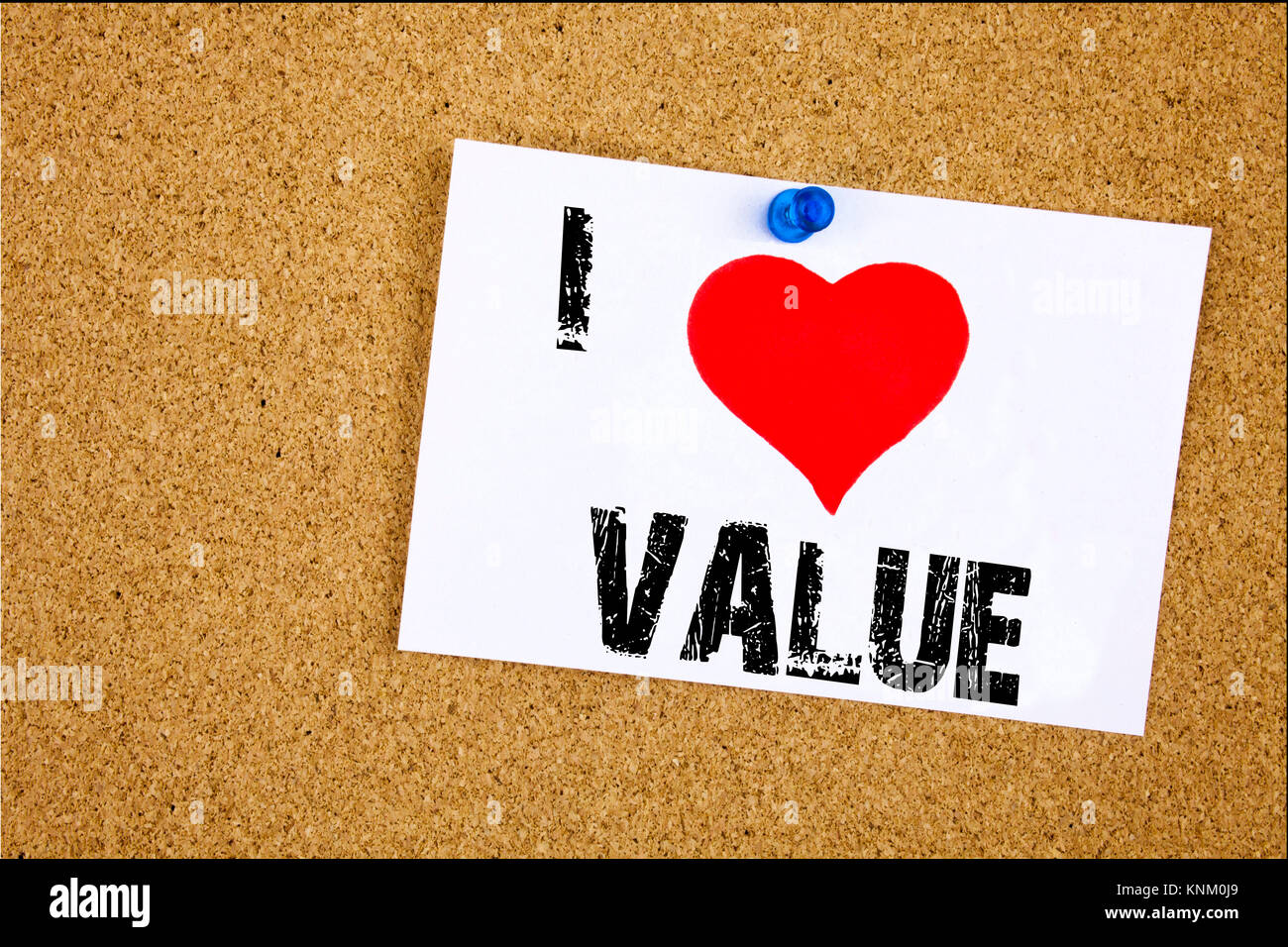 Hand writing text caption inspiration showing I Love Value concept ...