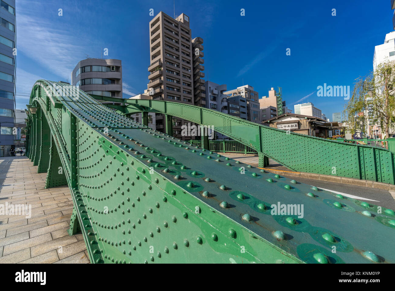 Wide Angle View of Kanda River (Kandagawa) and Asakusa Bridge ...