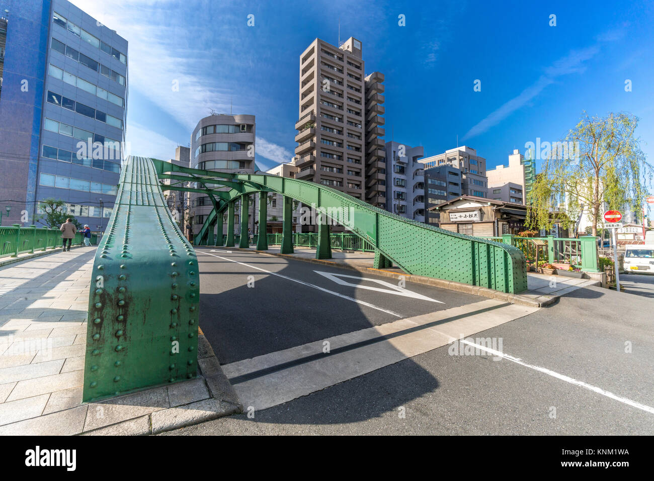 Wide Angle View of Kanda River (Kandagawa) and Asakusa Bridge ...