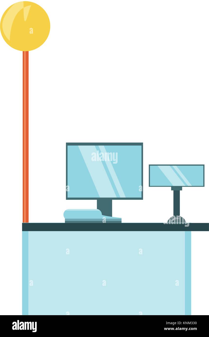 Convenience store interior counter Stock Vector Images - Alamy