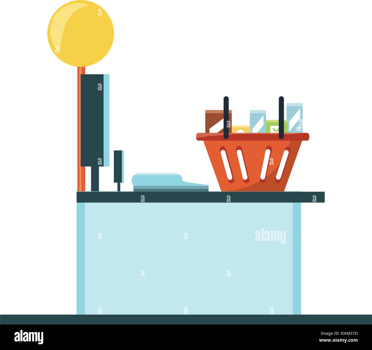 supermarket cash register design Stock Vector Image & Art - Alamy