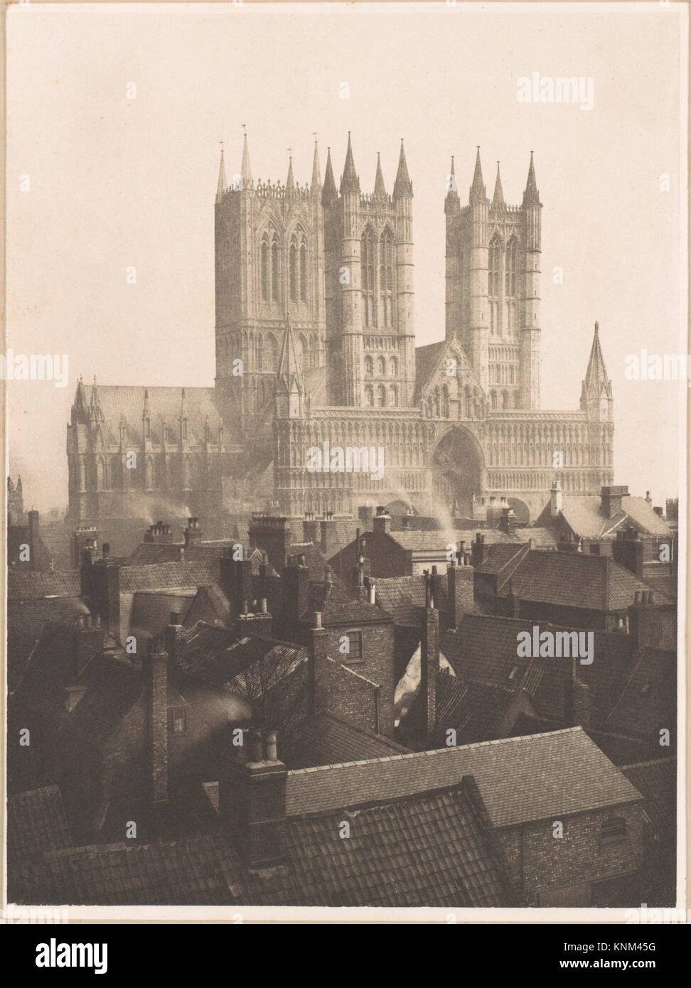 Lincoln Cathedral: From the Castle. Artist: Frederick H. Evans (British ...