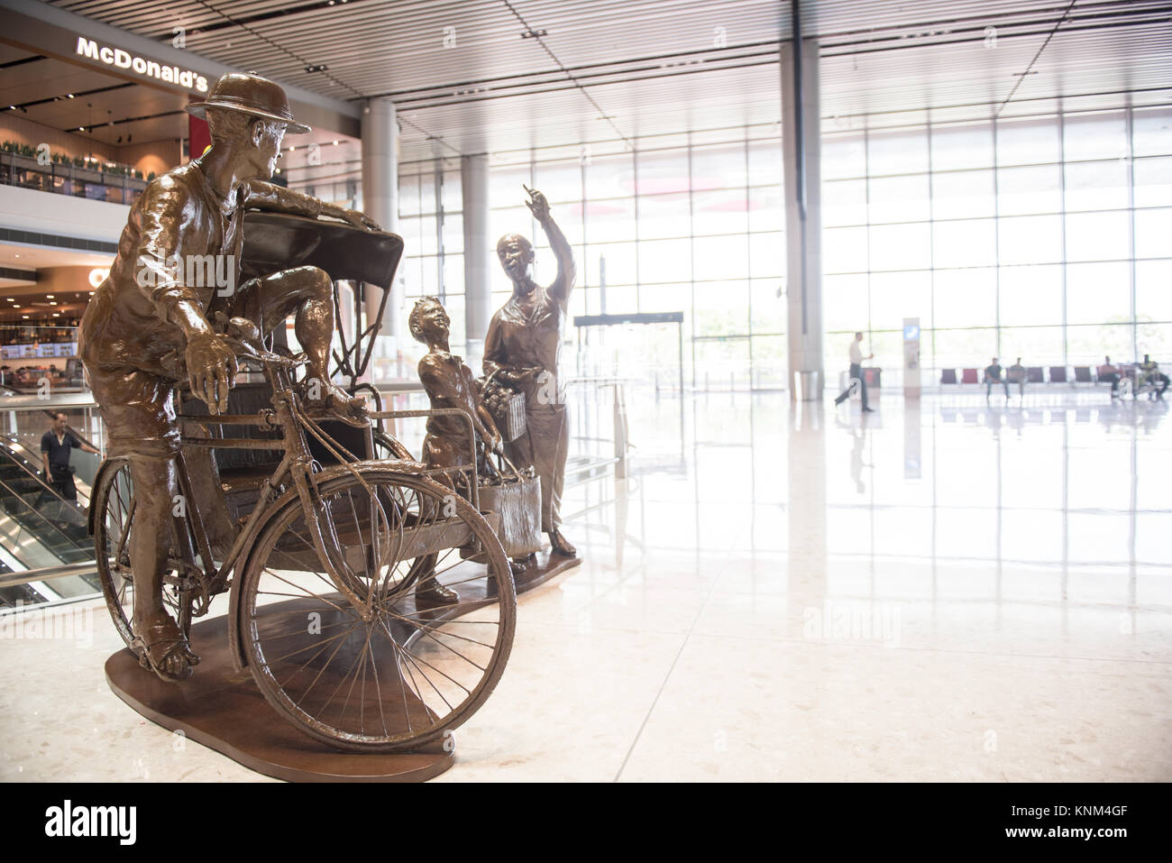 Hey, Ah Chek a bronze sculpture created by Singaporean sculptor and ...