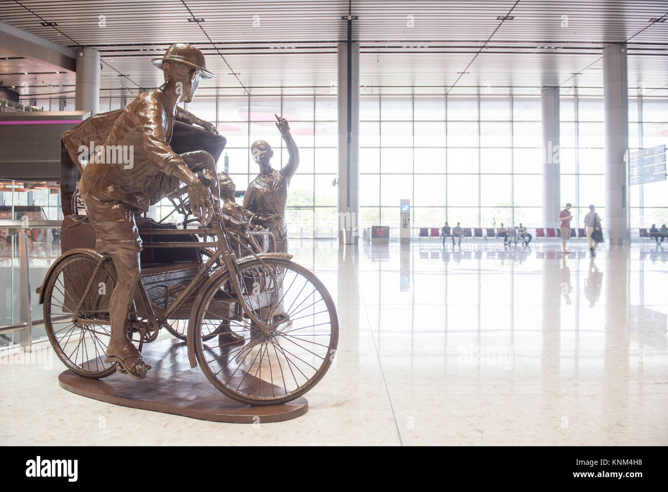 Hey, Ah Chek a bronze sculpture created by Singaporean sculptor and ...