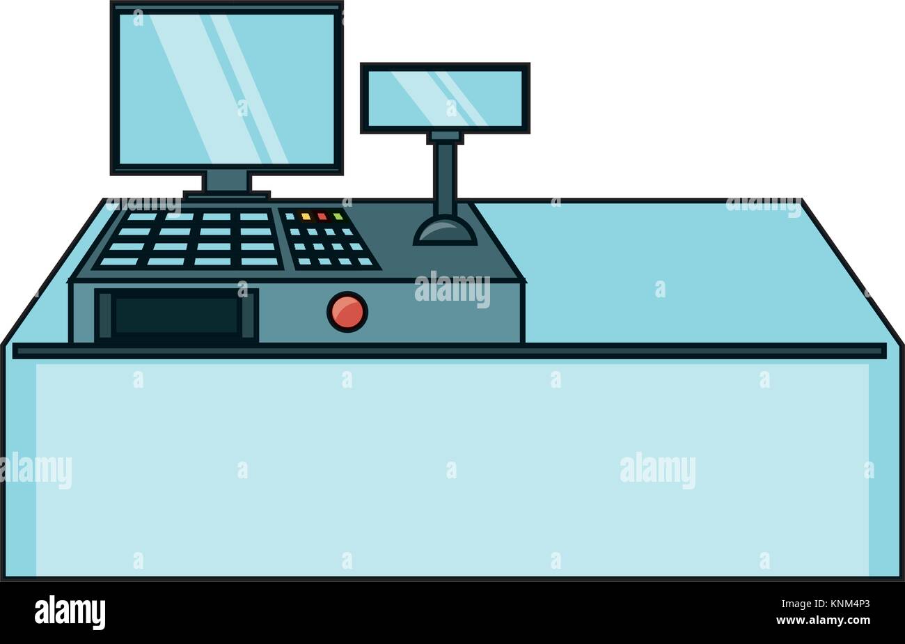 supermarket cash register design Stock Vector Image & Art - Alamy