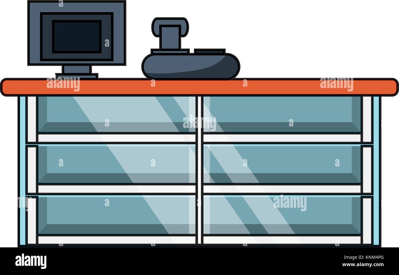supermarket cash register design Stock Vector Image & Art - Alamy