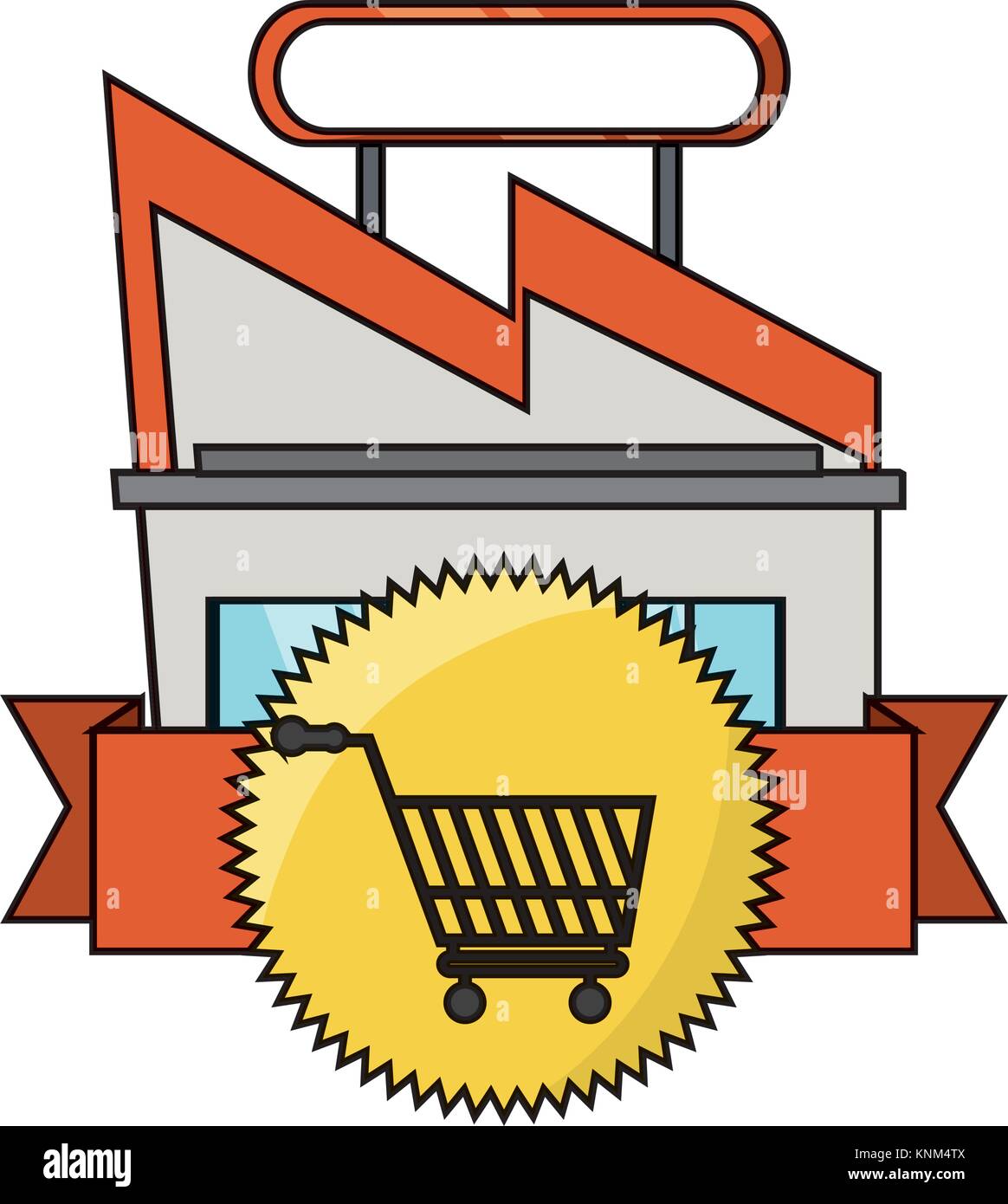 supermarket building icon Stock Vector Image & Art - Alamy