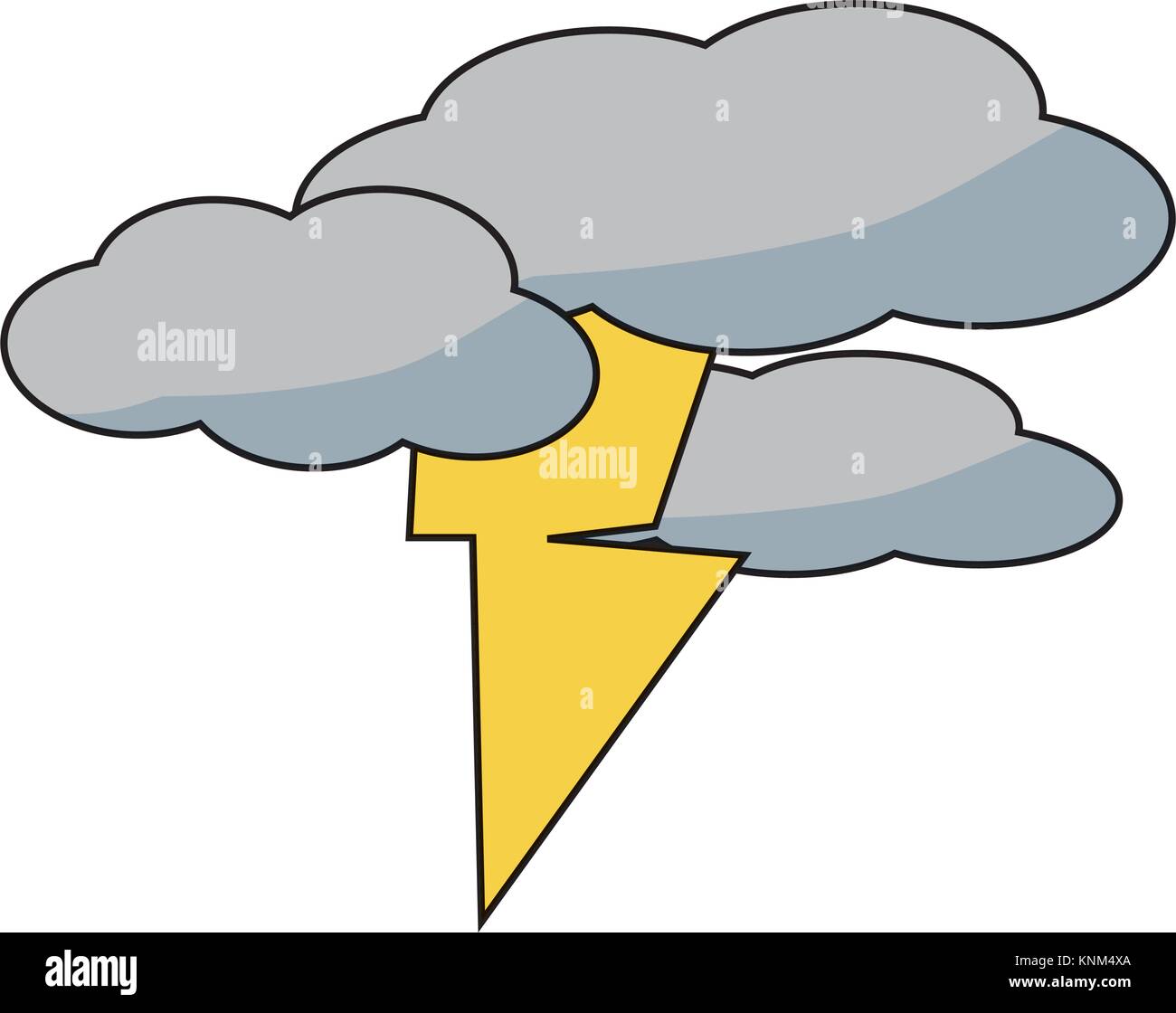 thunder and clouds icon Stock Vector Image & Art - Alamy
