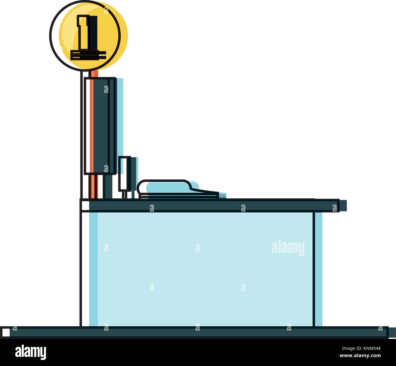 supermarket cash register design Stock Vector Image & Art - Alamy