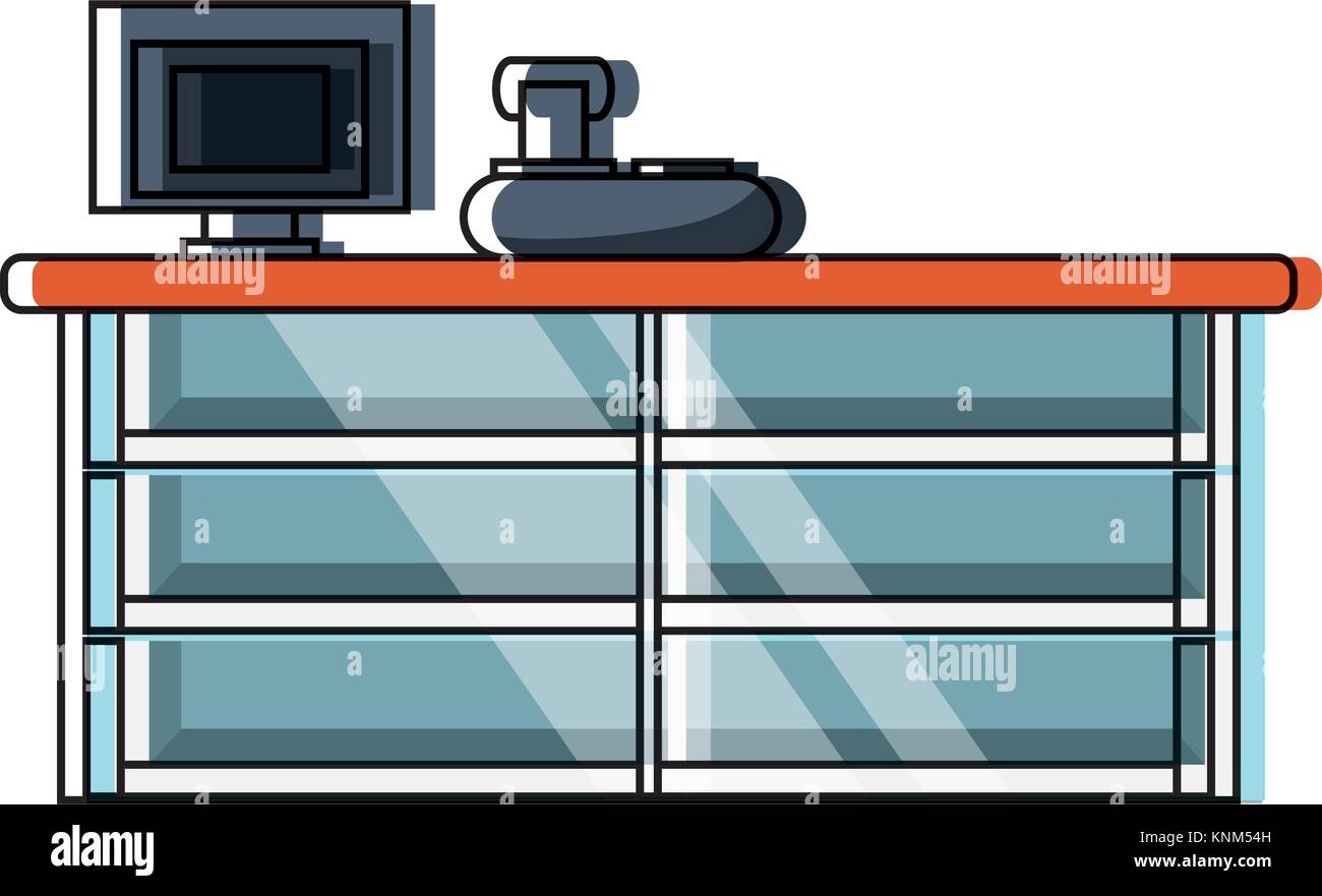 supermarket cash register design Stock Vector Image & Art - Alamy