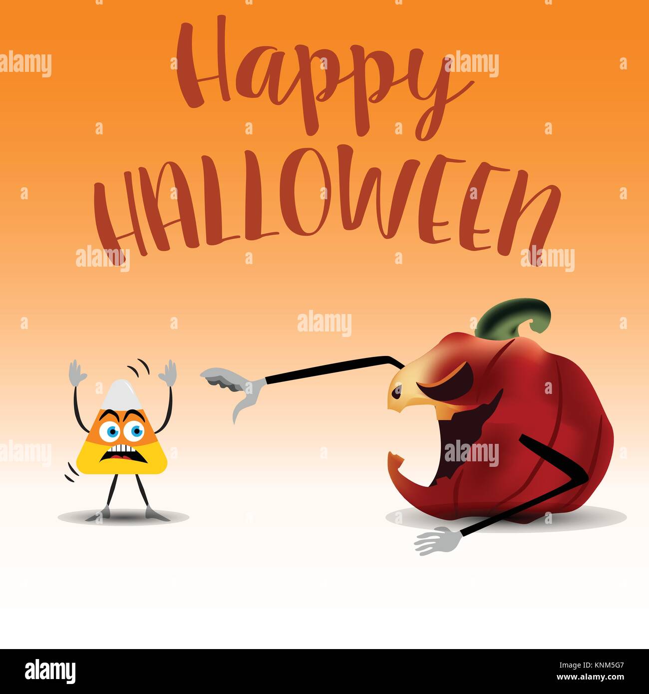 Trick treat candy corn Stock Vector Images - Alamy