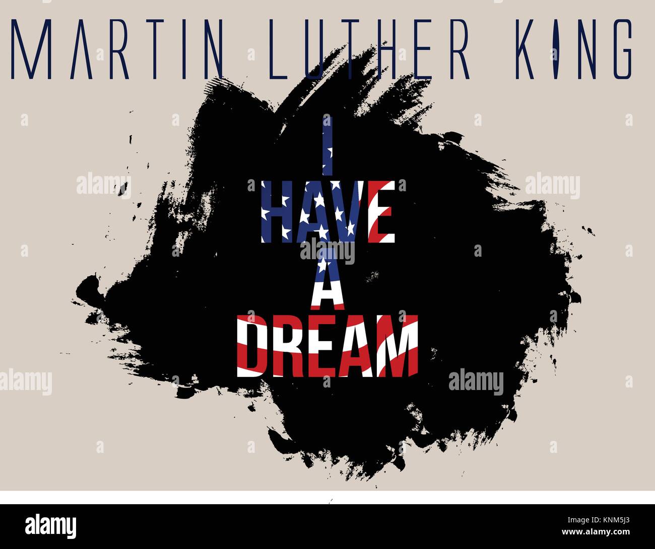 Martin Luther King Day flyer, banner or poster. Holiday background with ...