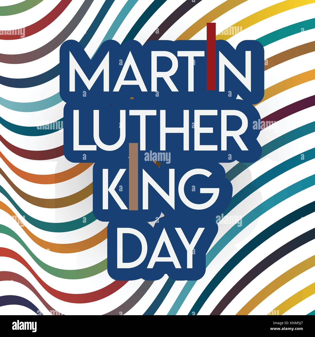 Martin Luther King Day flyer, banner or poster. Holiday background with ...