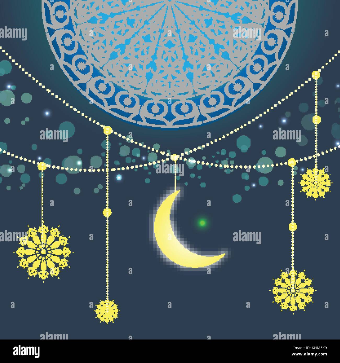 ramadan moon mandala Stock Vector Image & Art - Alamy