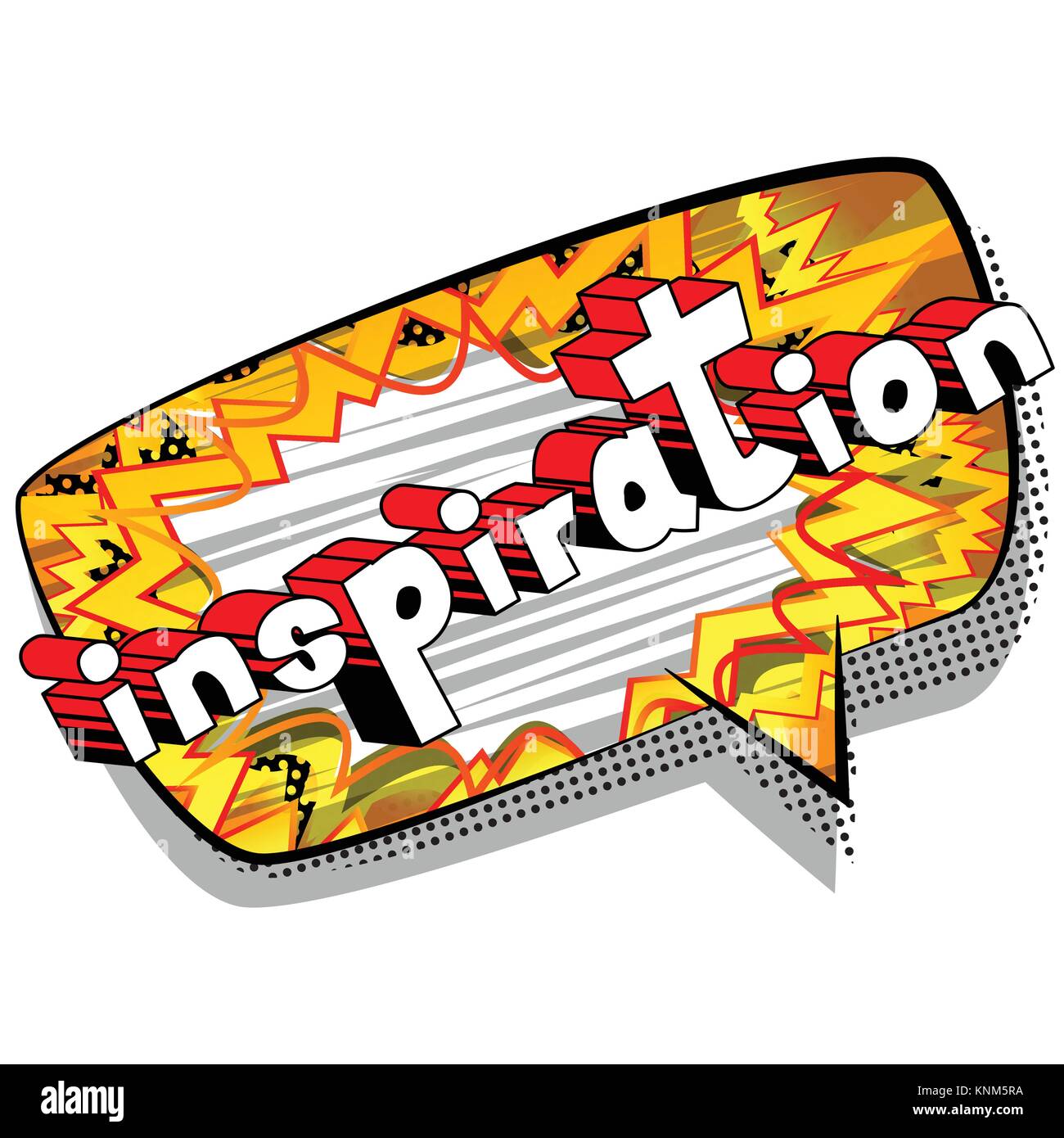 Inspiration - Comic book style word on abstract background Stock Vector ...