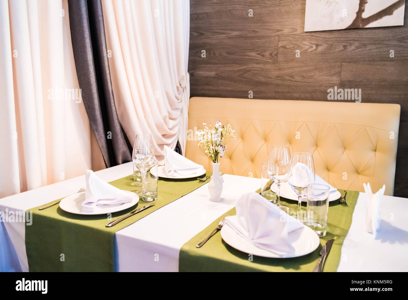 interior of the restaurant in pastel color Stock Photo - Alamy