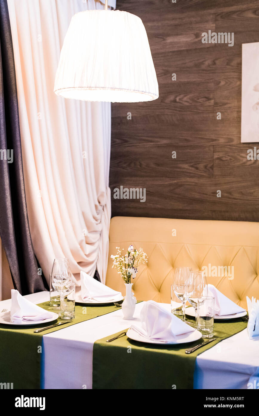 interior of the restaurant in pastel color Stock Photo - Alamy