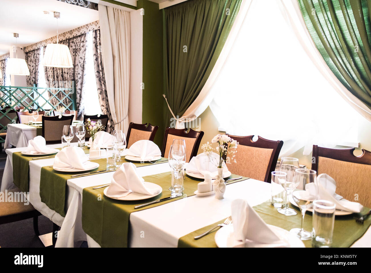 interior of the restaurant in pastel color Stock Photo - Alamy