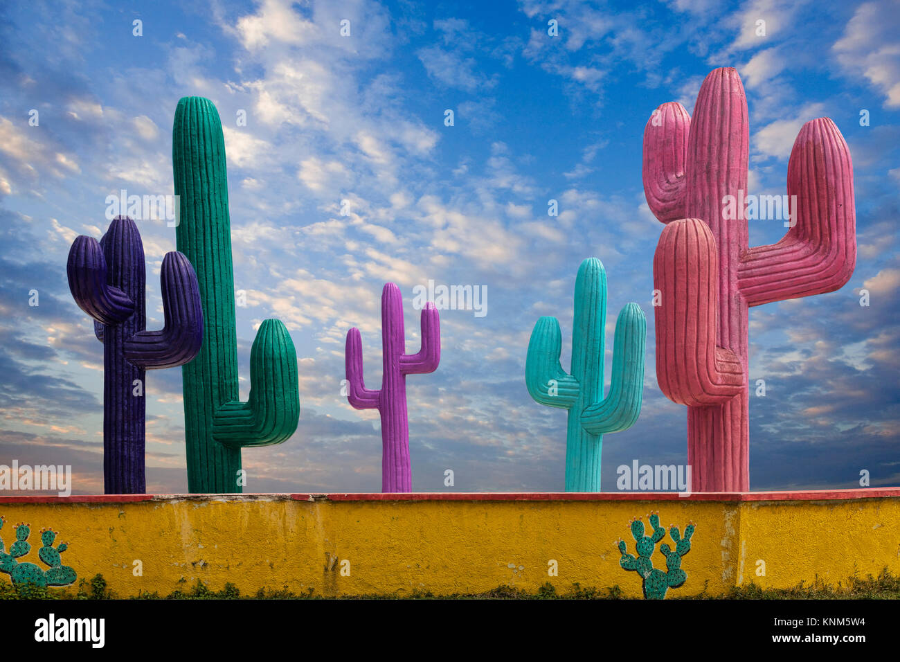 One of the many beautiful road side attractions in Cancun Mexico Stock ...
