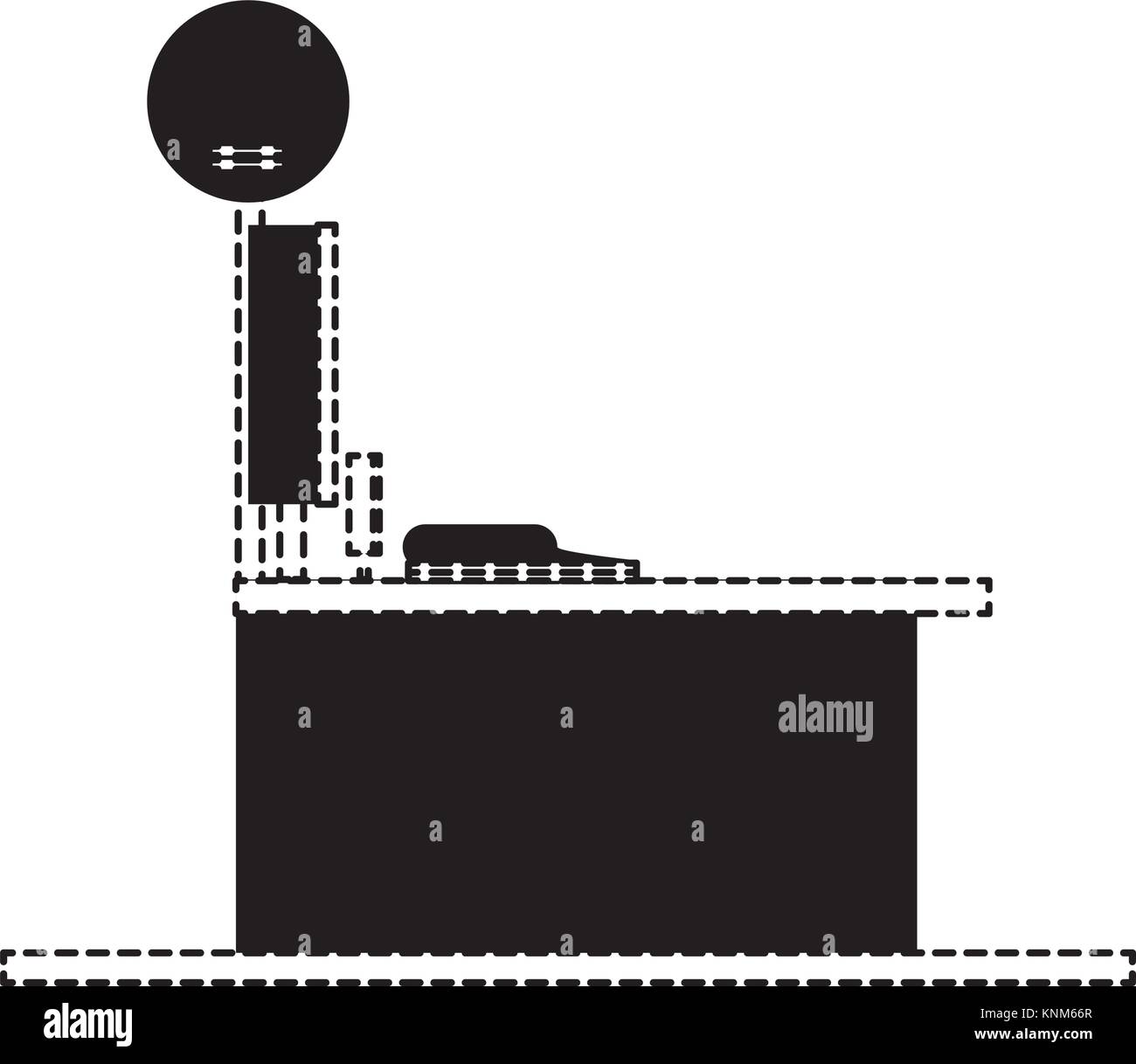 supermarket cash register design Stock Vector Image & Art - Alamy