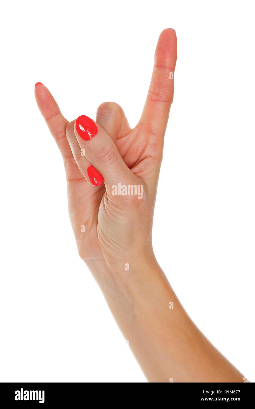 Devil Hand Sign High Resolution Stock Photography and Images - Alamy