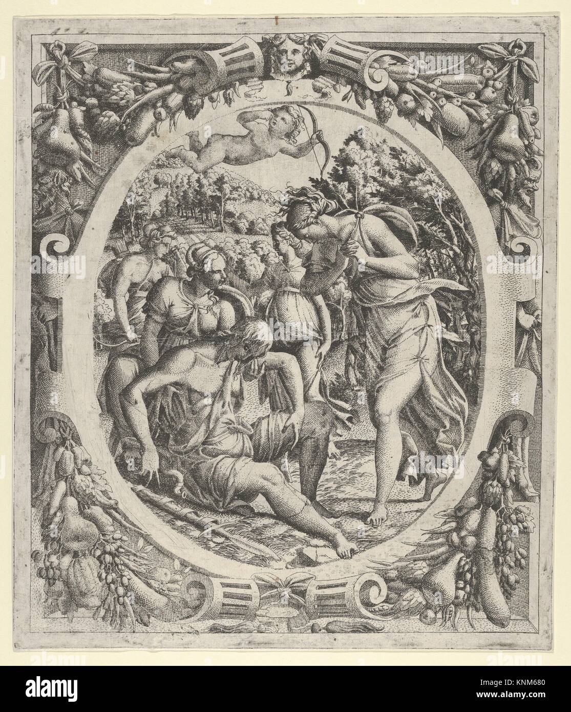 The Death of Adonis. Artist: Jean Mignon (French, active 1535-ca. 1555 ...