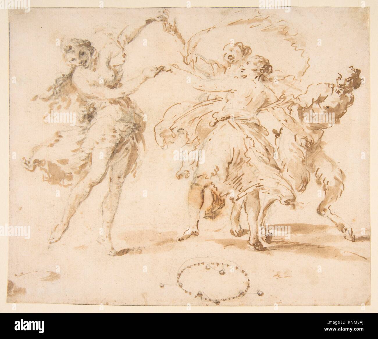 Three Dancing Nymphs and a Satyr. Artist: Francesco Zuccarelli (Italian ...