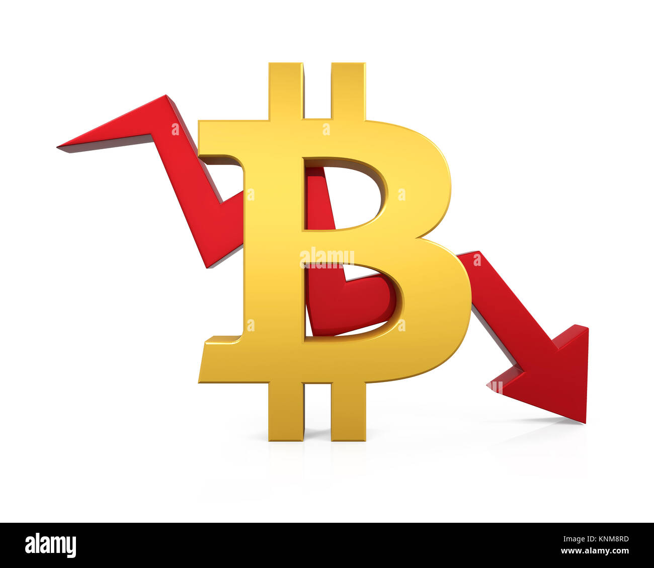 Coin down arrow money hi-res stock photography and images - Alamy