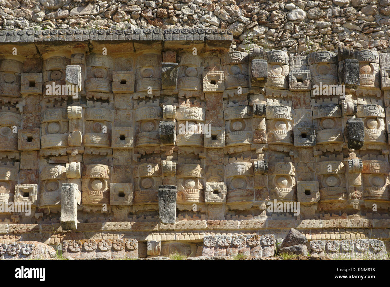 Palace of the Masks, Chac masks, Kabah, Yucatán, Mexico Stock Photo - Alamy