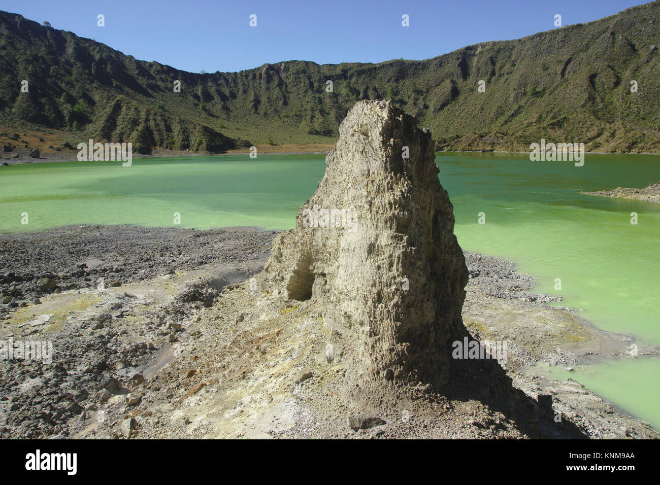 El Chichón (Chichonal) crater lake, Chiapas, Mexico Stock Photo - Alamy