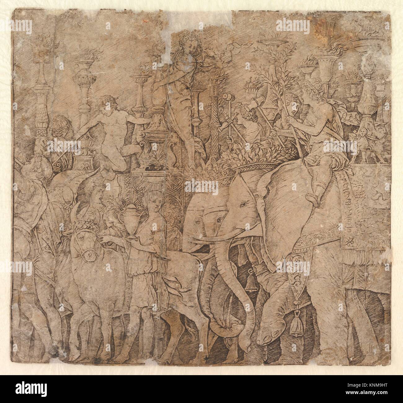 Triumph of Julius Caesar. Artist: After Andrea Mantegna (Italian, Isola ...