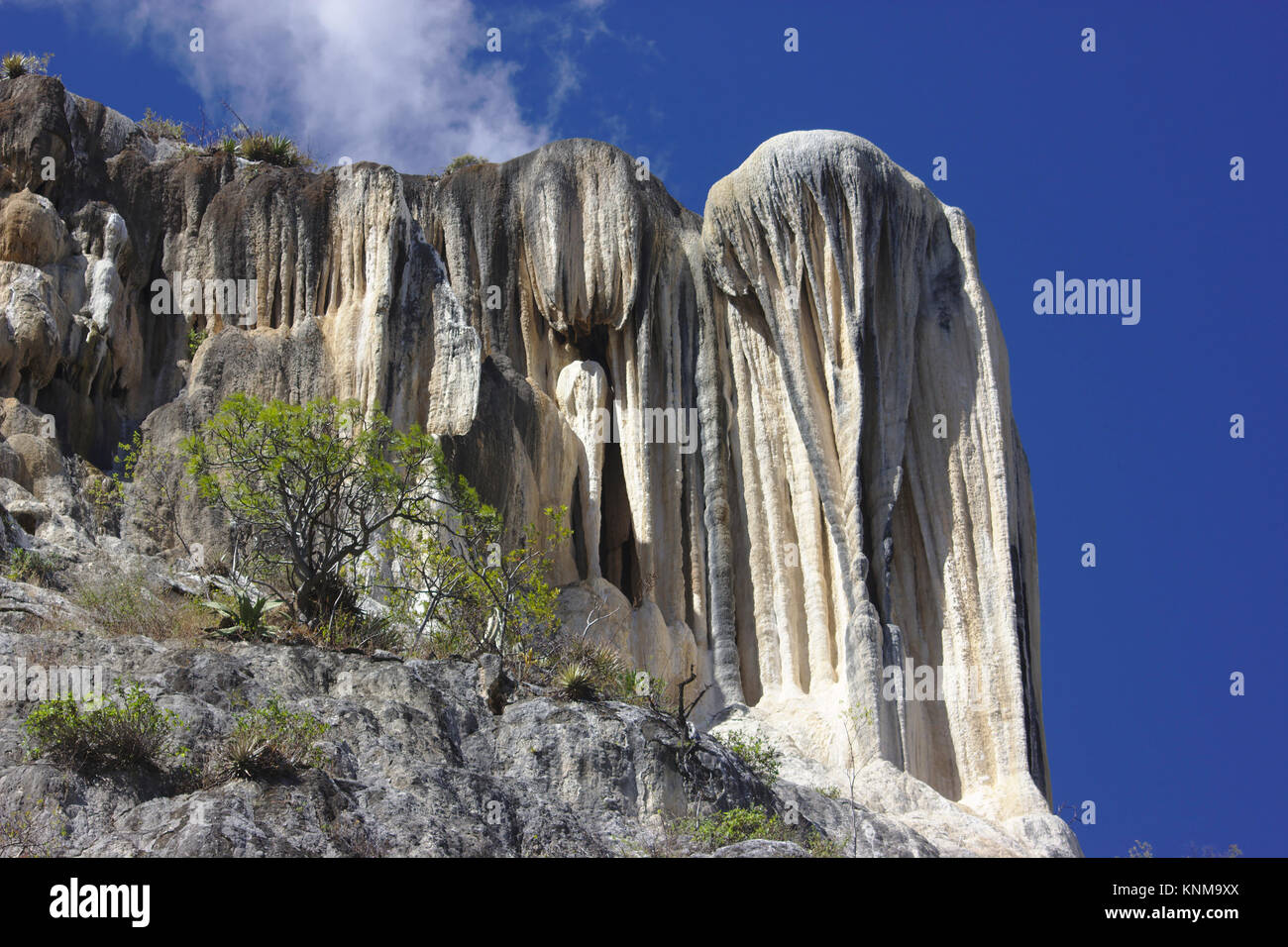 Hierve el Agua, cascadas petrificadas, Oaxaca, Mexico Stock Photo - Alamy