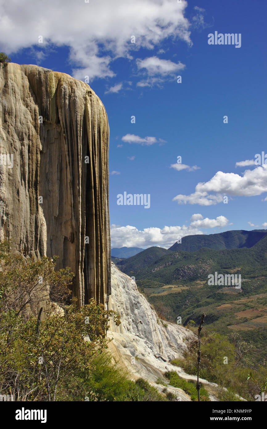 Hierve el Agua, cascadas petrificadas, Oaxaca, Mexico Stock Photo - Alamy