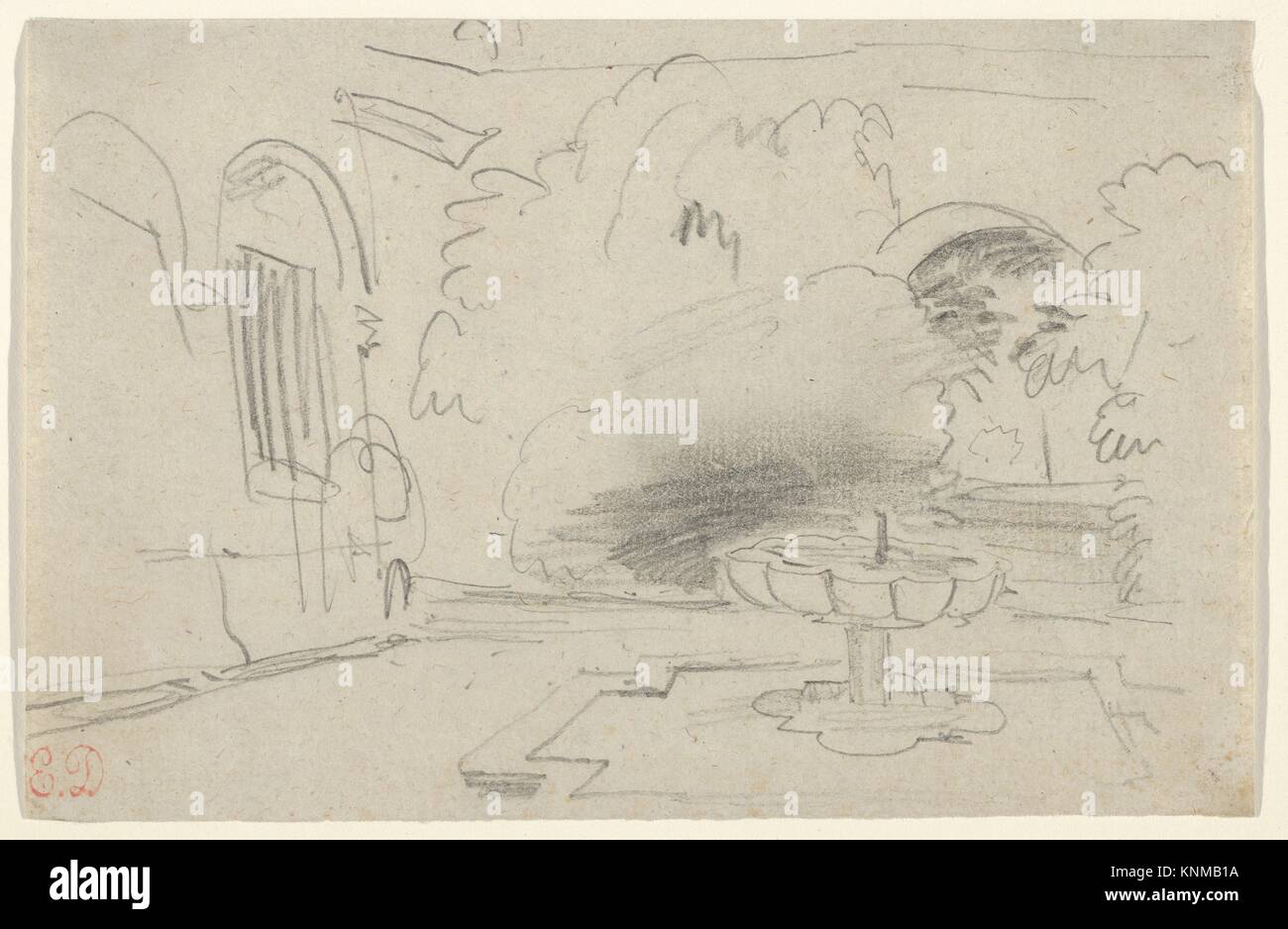 Drawing by eugene delacroix 1798 1863 hi-res stock photography and ...