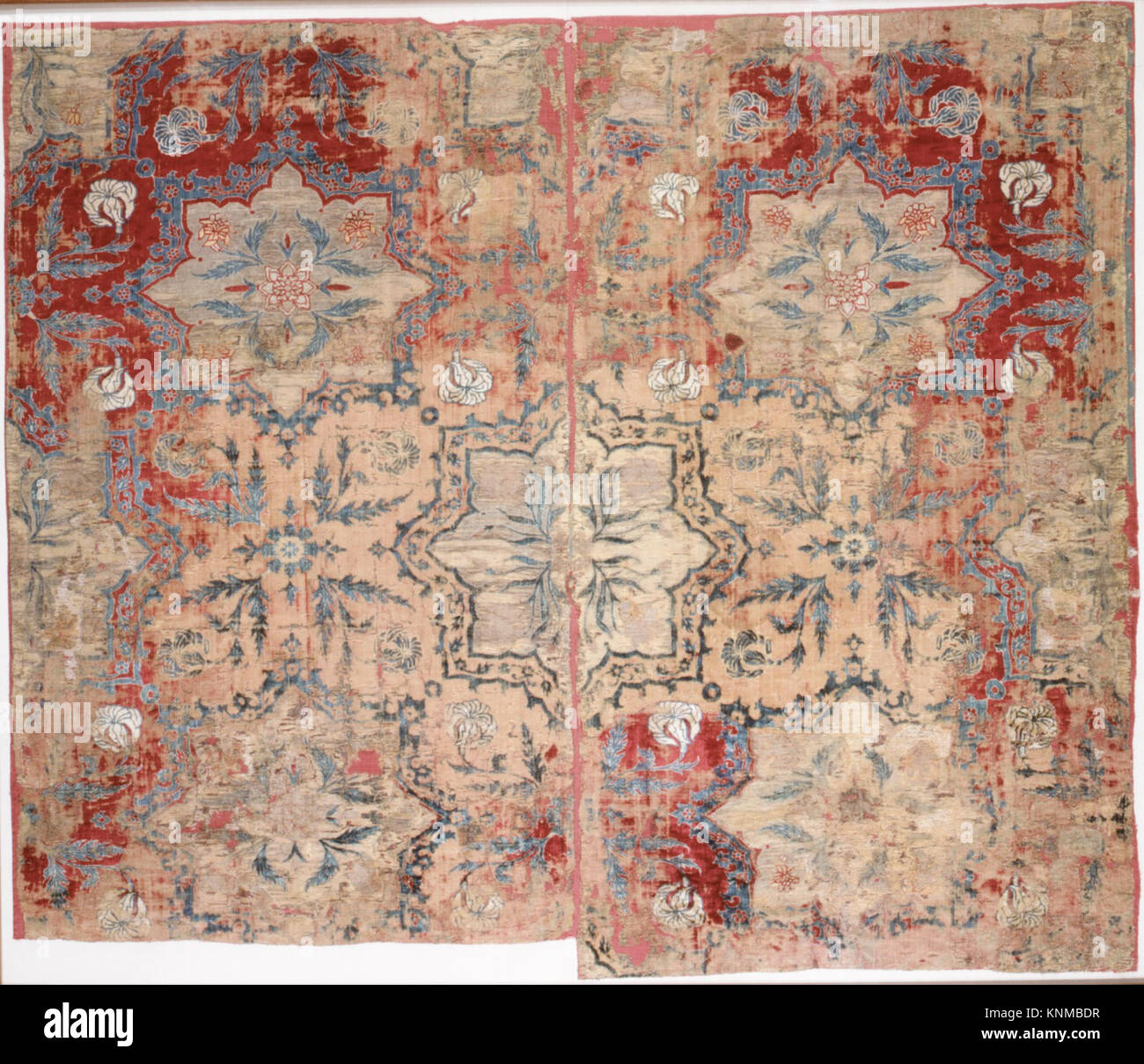 Fragment, mid-17th century, Attributed to India, Medium: Silk and metal ...