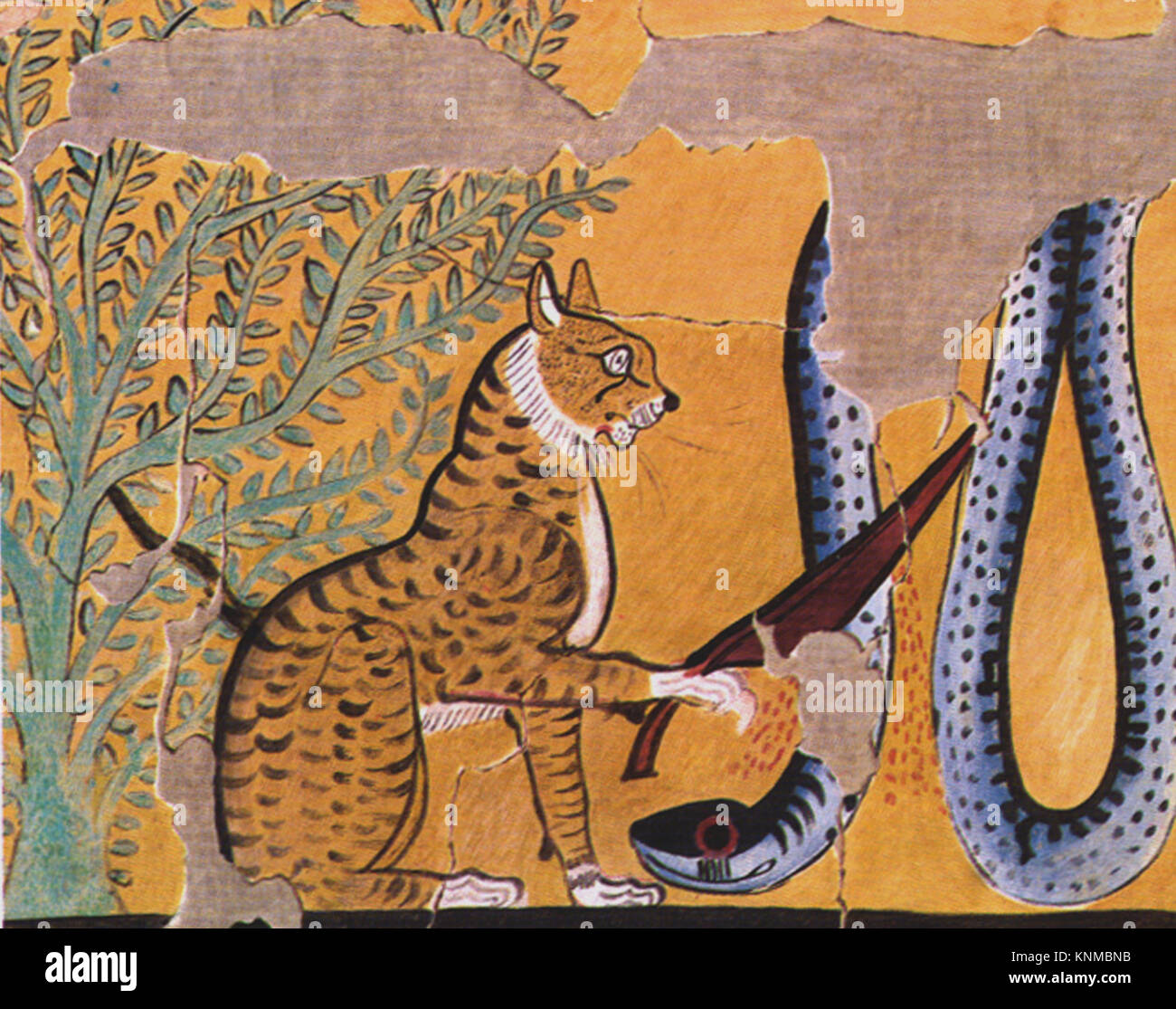 Cat Killing a Serpent, Artist: Charles K. Wilkinson, Period: Twentieth ...