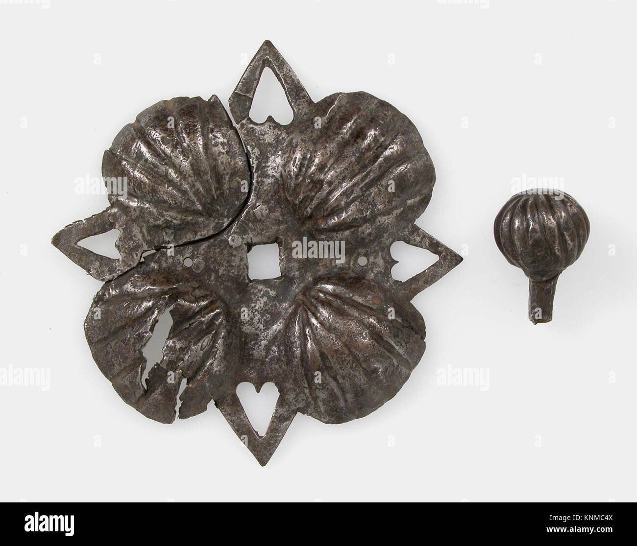 15th–16th century European door boss made of iron. The decorative ...