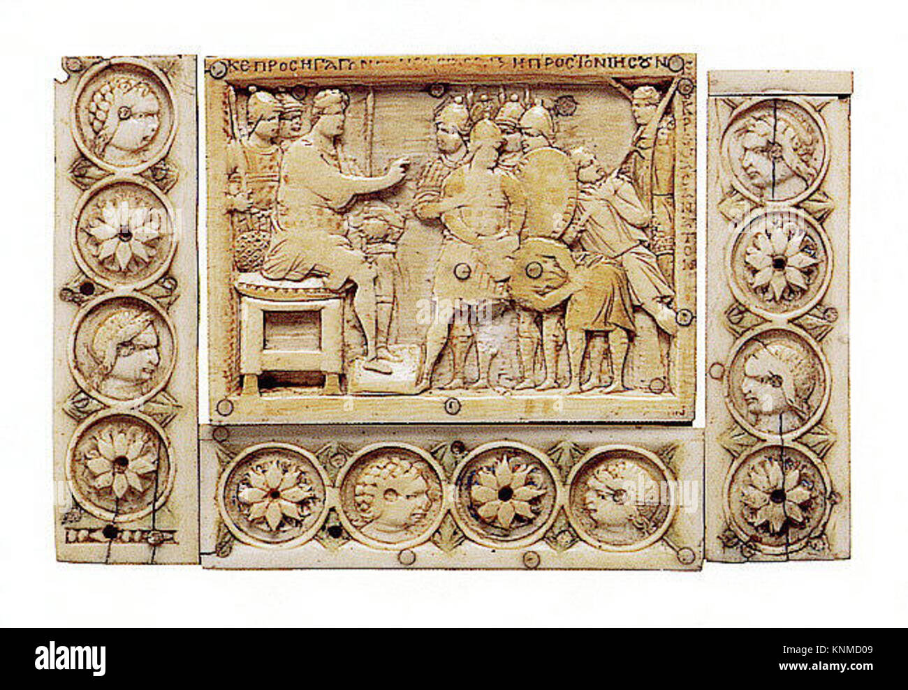 A Byzantine ivory casket plaque from Constantinople, 900–1000, with ...